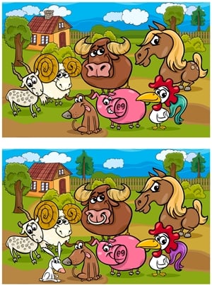 Find 10 Differences Between Two Pictures - Edublox Online Tutor