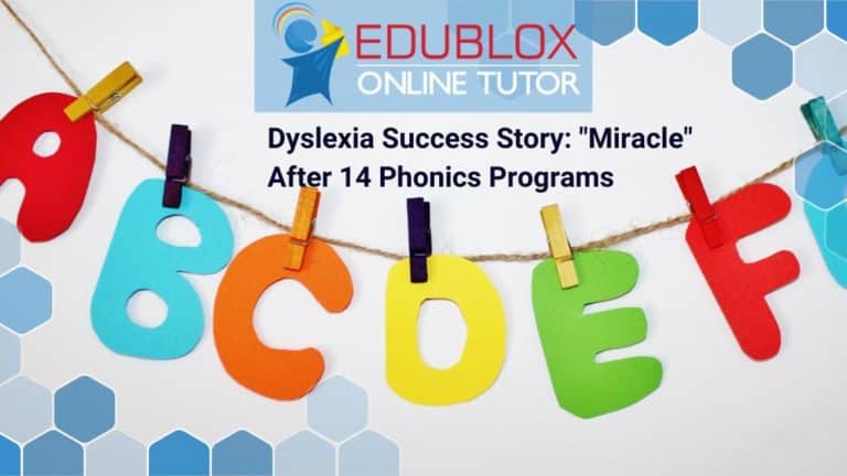 Dyslexia Success Story: "Miracle" After 14 Phonics Programs - Edublox ...