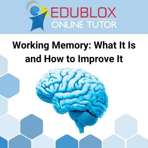 Working Memory: What It Is and How to Improve It - Edublox Online Tutor