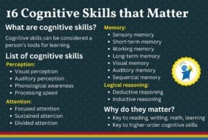 16 Cognitive Skills that Matter, How to Improve Them - Edublox Online Tutor