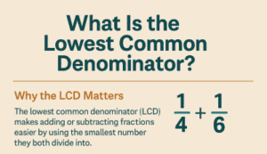 What Is the Lowest Common Denominator? - Edublox Online Tutor
