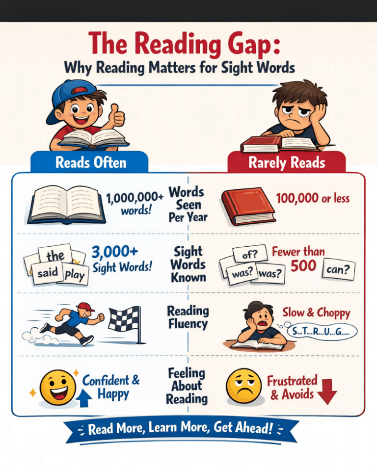 The Reading Gap: Why Reading Matters for Sight Words – Ask Sue ...